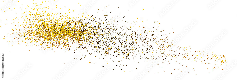 Gold glitter confetti background, Sparkling Golden dust particles. Gold ...