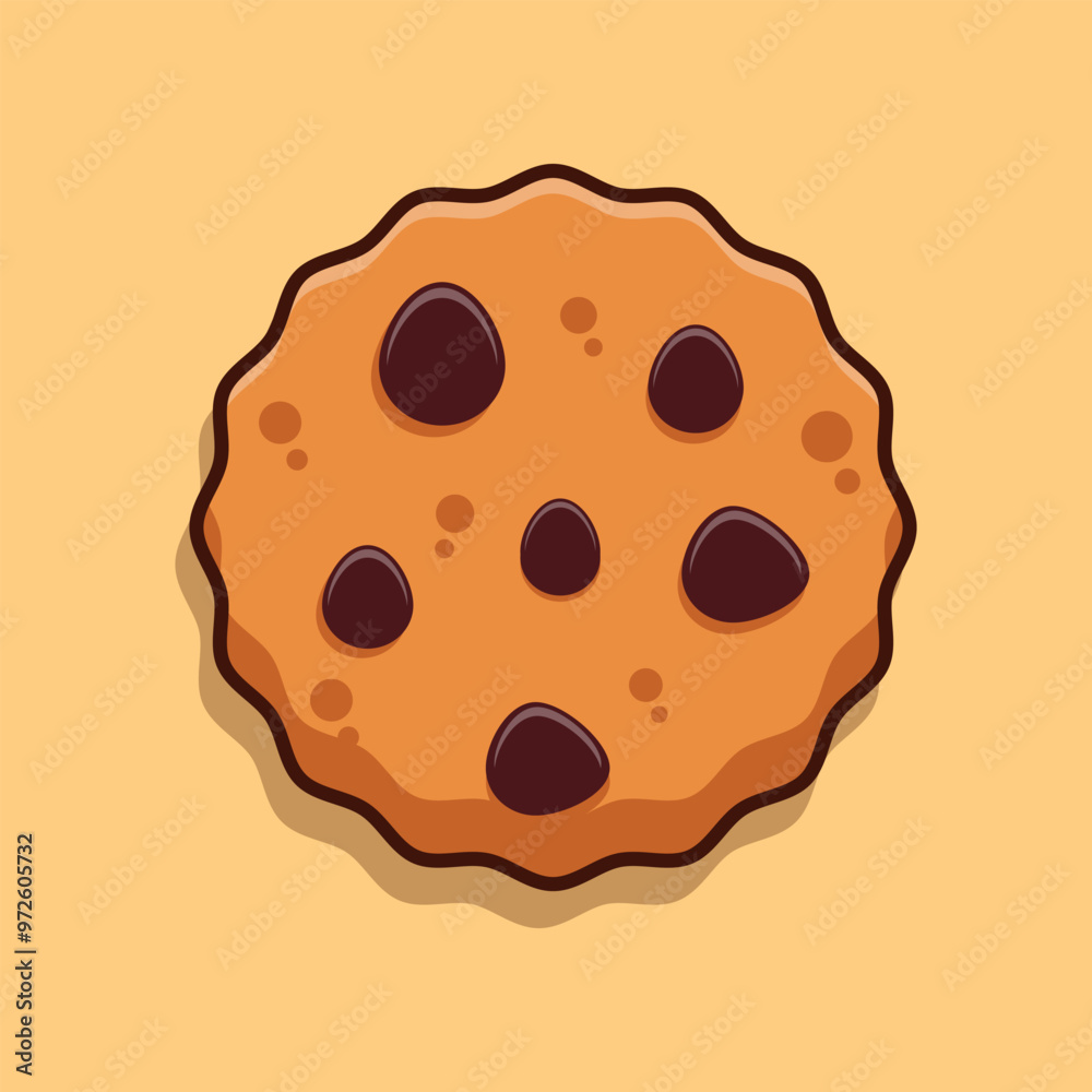 Cartoon vector illustration of cookies. Stock Vector | Adobe Stock