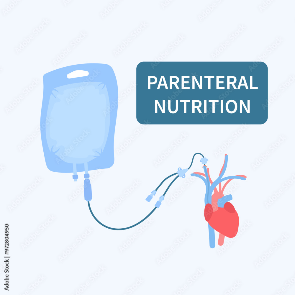 Parenteral nutrition bag system for delivering nutrients through ...