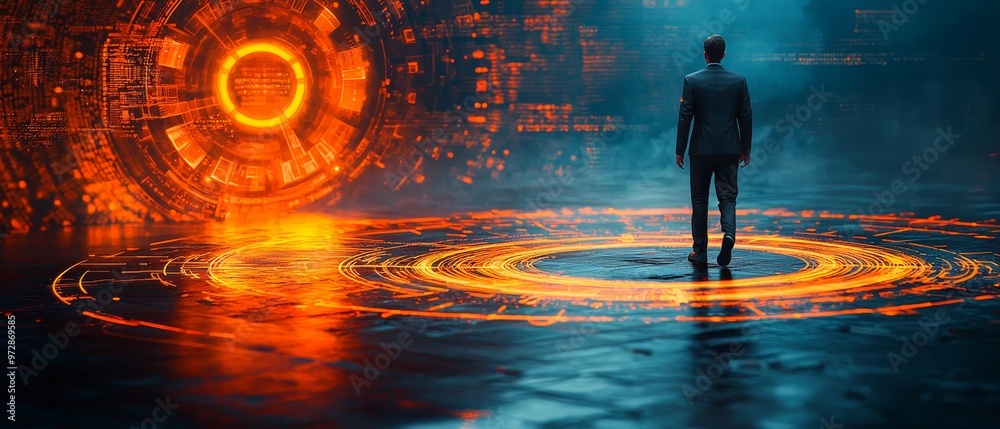 A 3D illustration of a business leader making impactful decisions based ...