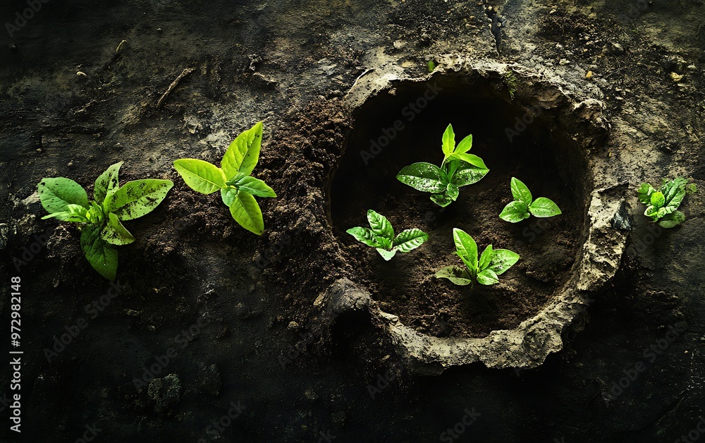 Organic Evolution: Depicting the Human Life Cycle Through Nature ...