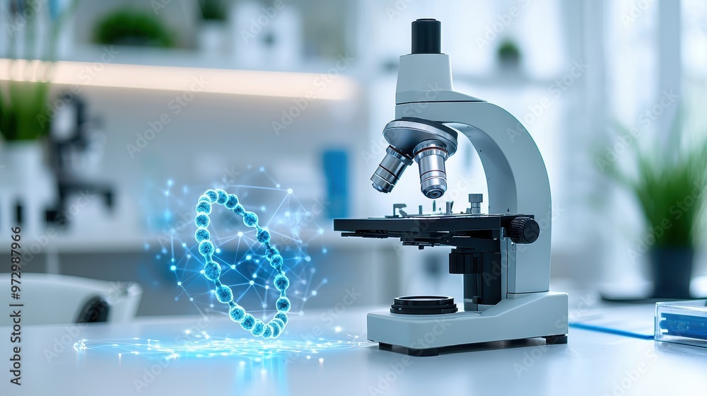 Cutting-Edge Biotechnology: Visualizing Modified DNA Strands under a ...