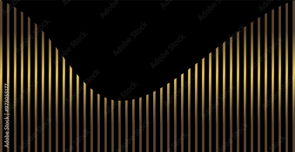 a composition of vertical line reinforcement that forms a curved line ...