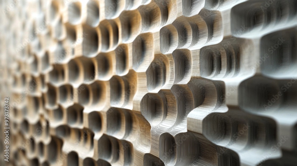 A 3D geometric pattern that uses light and shadow to create an illusion ...