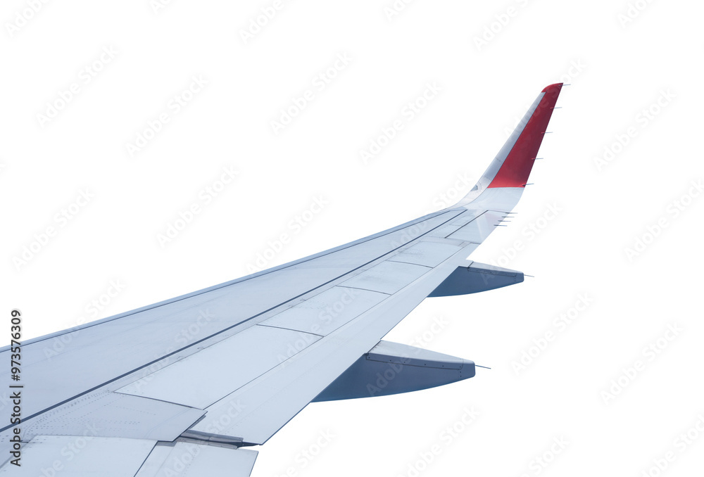 Airplane wing isolated on transparent background, PNG File Stock Photo ...