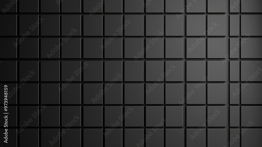 Black tile texture with white seams glazed stone tile tiling wall ...