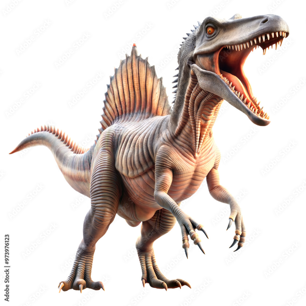 Picture of a Spinosaurus, isolated on transparent background, PNG Stock ...