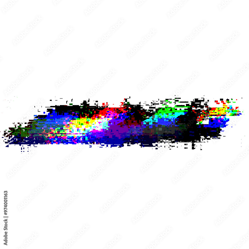 Abstract unique design glitch digital pixel. No signal error screen ...