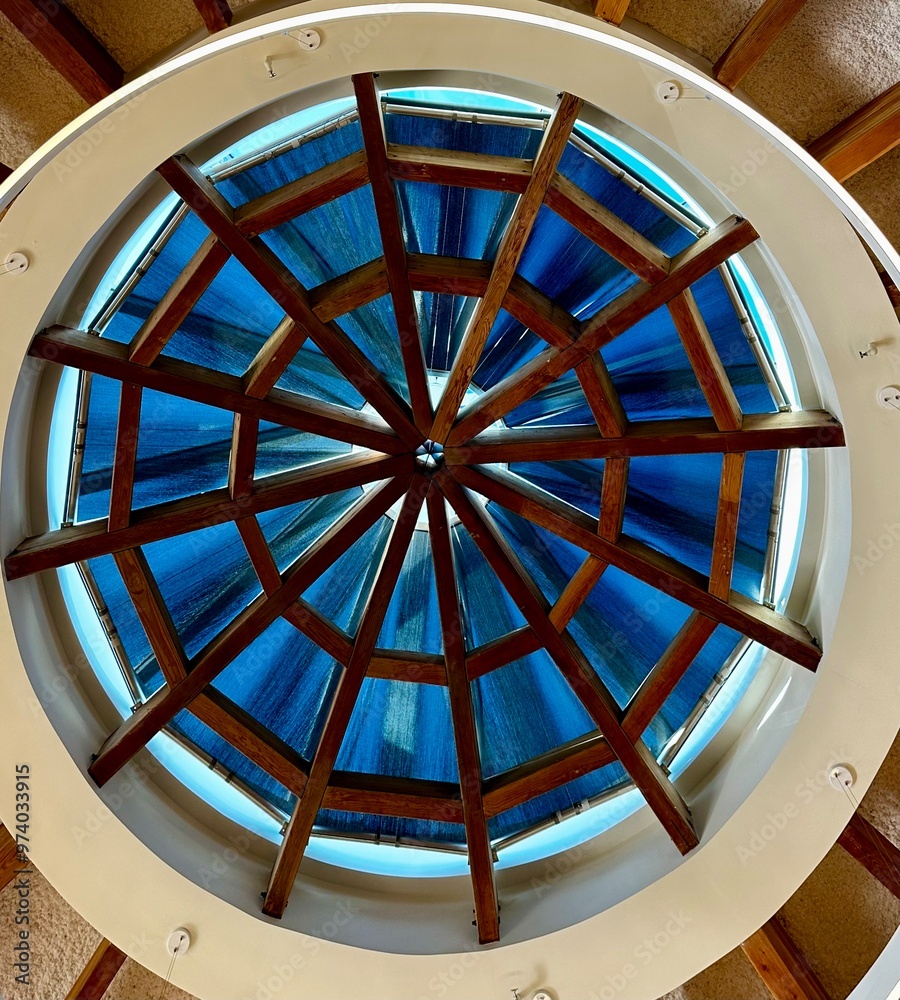 Circular ceiling detail at the Norma Hertzog Community Center in Costa ...