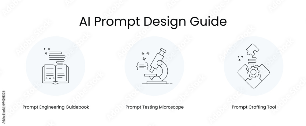 AI Prompt Design Guide - Icons Representing: Prompt Engineering ...