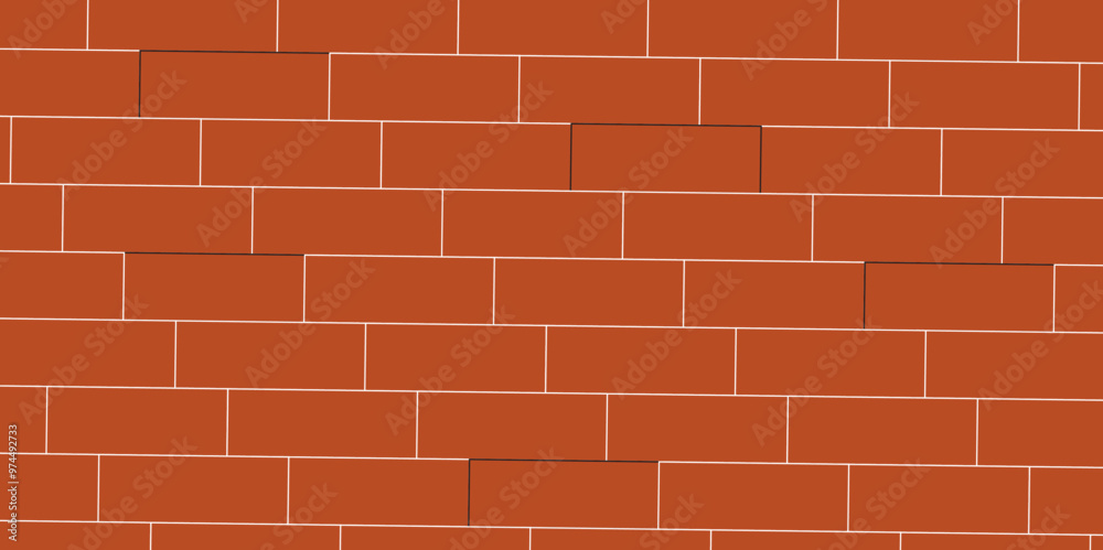 Brown or orange brick wallpaper background. Exterior and interior brick ...