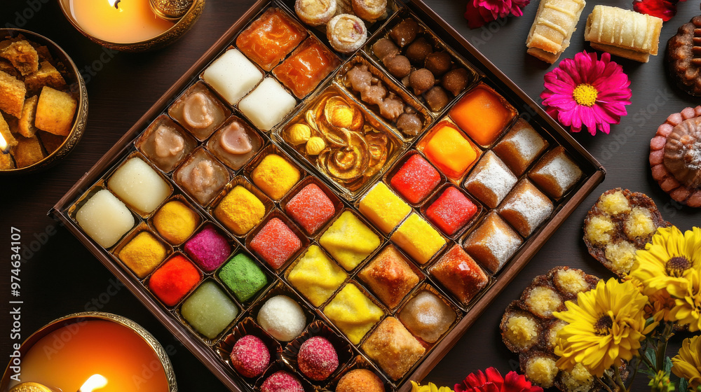 sweets box consists of Indian sweets. Assorted Diwali Sweets Gift Box ...