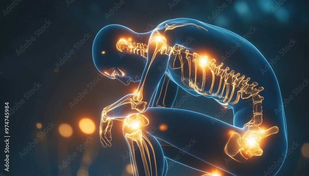 Anatomy Of Joint Pain In The Human Body: Illustrating Muscle And ...