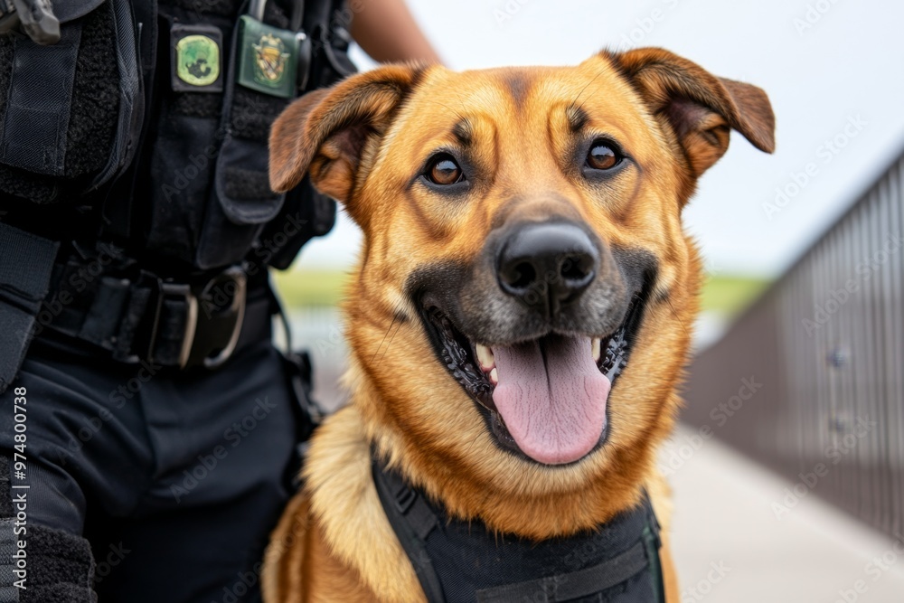 K-9 Dogs in Border Patrol represented in a border security infographic ...