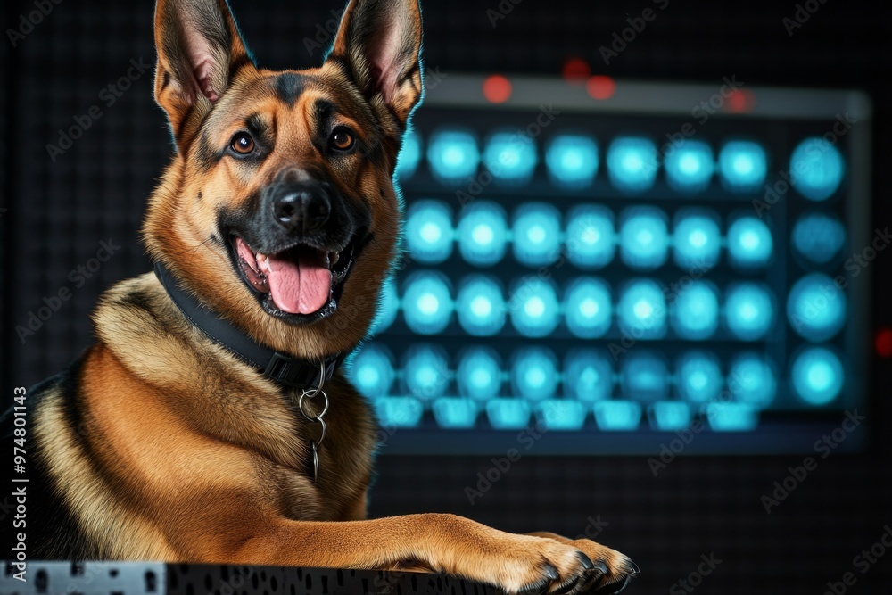 K-9 Dogs in Hostage Rescue illustrated in a tactical-themed infographic ...