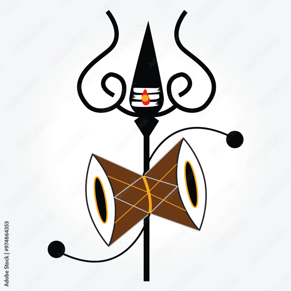 Maha Shivratri With Trisul, A Hindu Festival Celebrated Of Lord Shiva ...