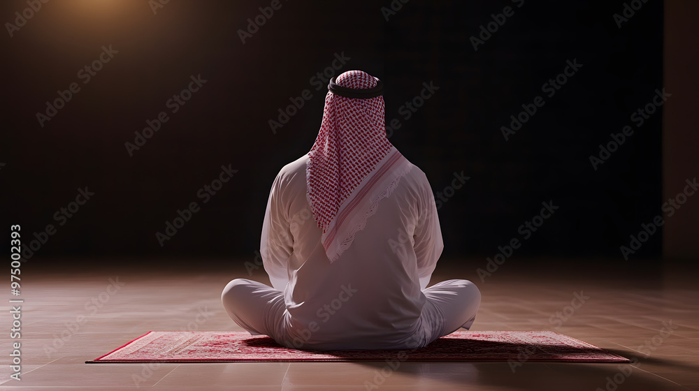 Arabic Muslim Man in Traditional Attire | Cultural Heritage and ...