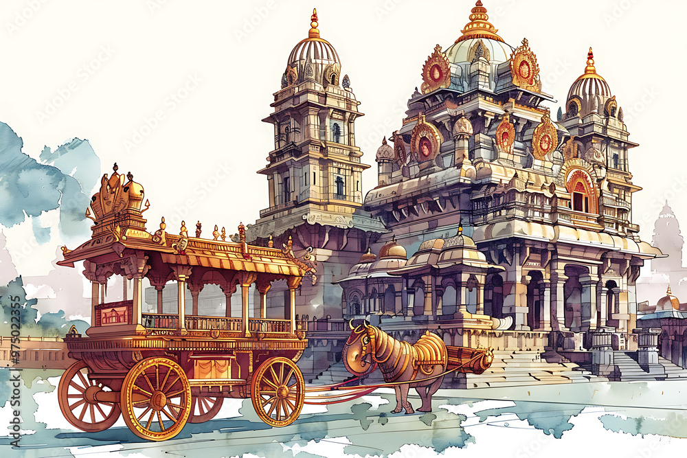 Mandir Ayodhya Consecration Ceremony Greeting Card and Banner Design ...