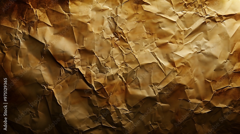 Crumpled brown paper texture background Stock Illustration | Adobe Stock