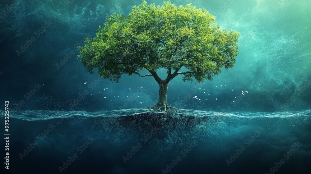 Symbolic tree with branches representing different career paths, career ...