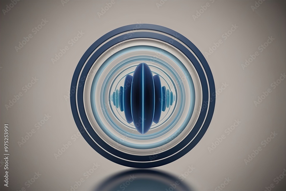 Spherical Sound Wave Design with Acoustic Harmony Logo and Radial ...