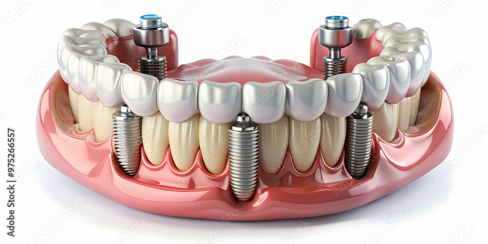 Dental prosthetic concept with bar retained removable overdenture ...