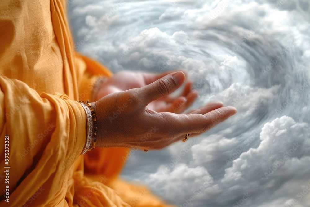 Ilustrace Supreme deity Vishnu: omnipotent divine figure in Vaishnavism ...