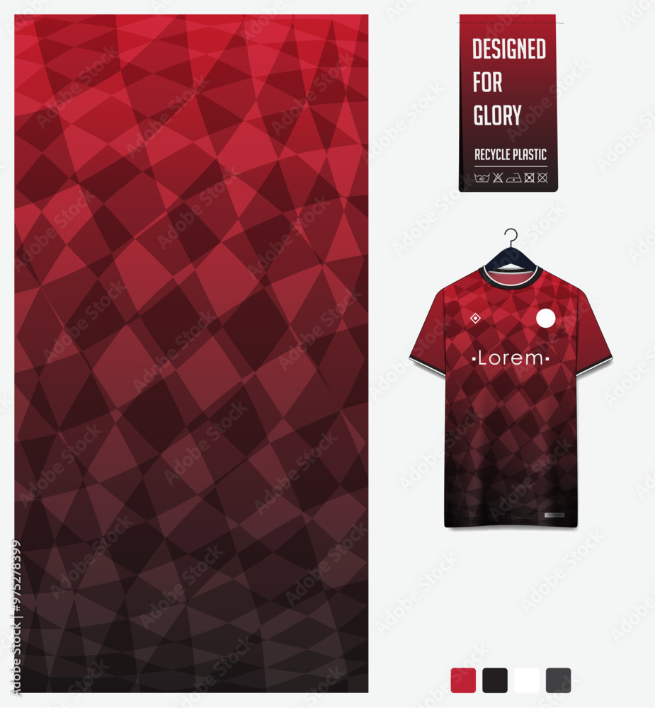 soccer jersey fabric textile pattern design for football kit, sport t ...