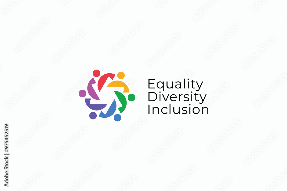 Equality Diversity Inclusion Logo Multicultural Issue Sign Symbol Stock Vector Adobe Stock