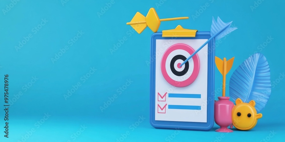 Assignment target. Clipboard, checklist. Project task management and ...