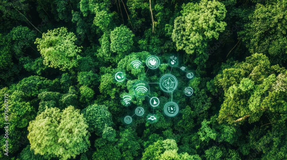 Sustainable technology for the environment, showcasing renewable energy ...