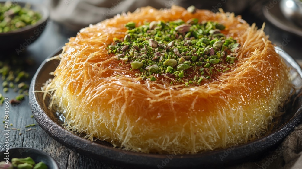 Arabic food, including the traditional Middle Eastern dessert of cheese ...