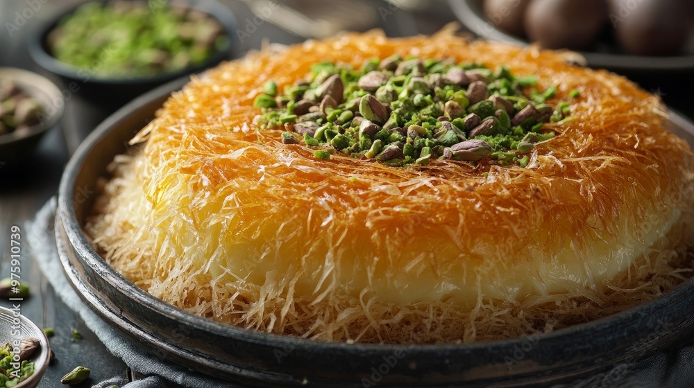 Arabic food, including the traditional Middle Eastern dessert of cheese ...