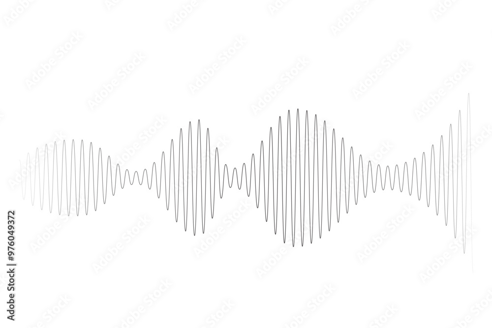 sound icon set. digital recorder voice audio wave vector symbol ...