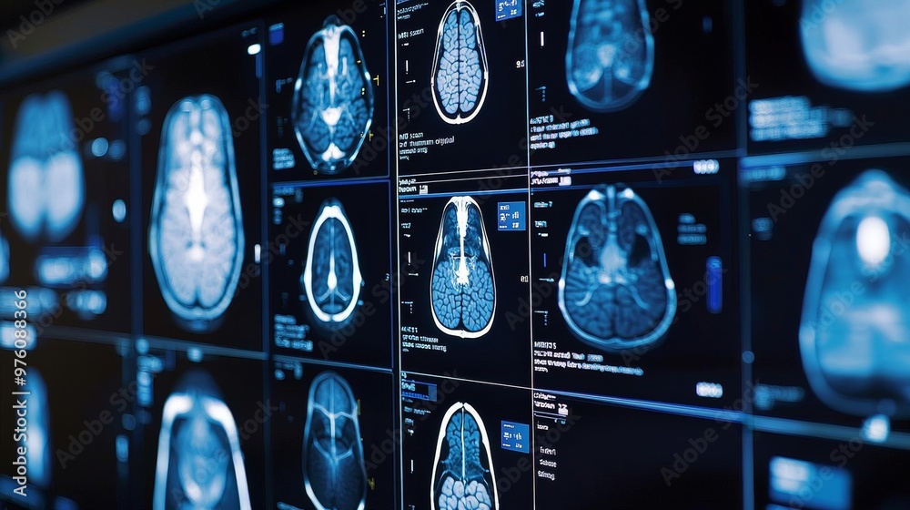 "MRI scan of human pelvis in a clinical setting, capturing clear organ ...