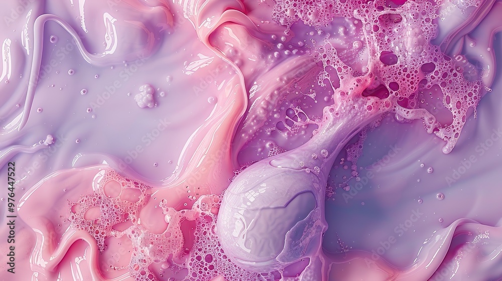 Realistic 3D Model of a Uterus and Egg with Vivid Predominant Coloring ...