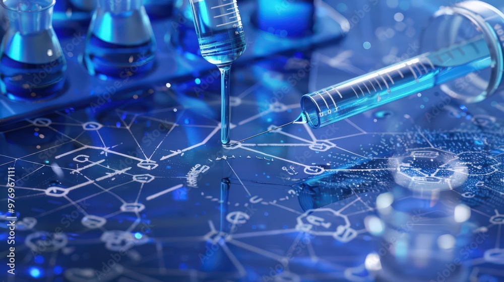 Blueprint of a genetics experiment, depicting the process of DNA ...