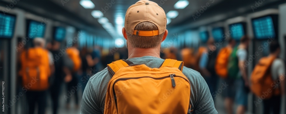 Airport Security Staff Processing Passengers Quickly to Expedite Travel ...