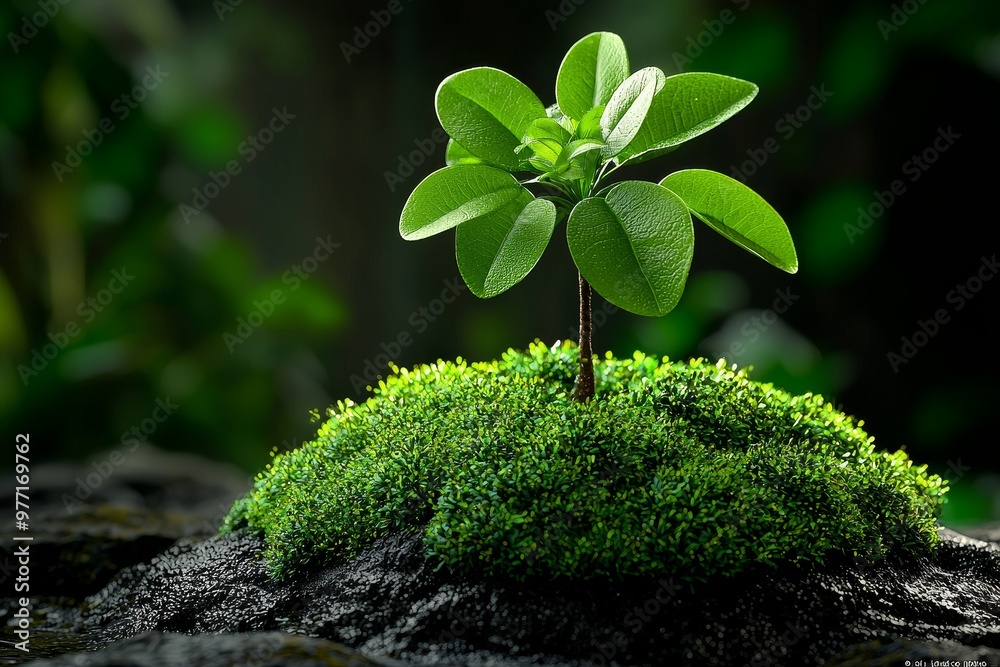 Visualization of the carbon dioxide-oxygen cycle in plants, realistic ...