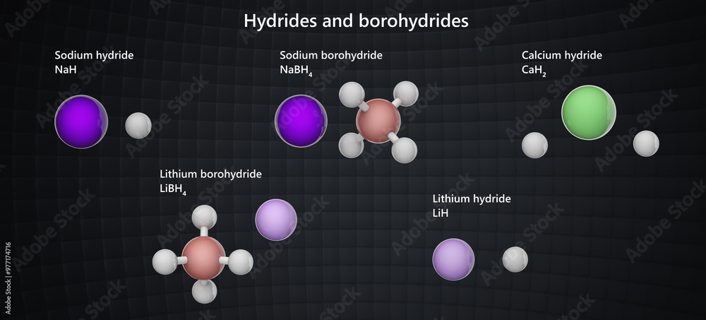 Compilation of hydrides. Sodium, calcium and lithium hydrides. Sodium ...