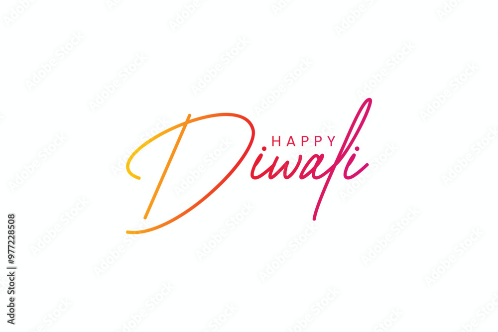 เวกเตอร์ Stock Happy Diwali text vector art, Happy Diwali text design ...