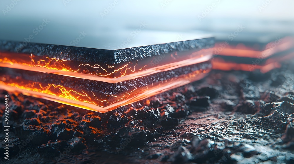 Cross-section of Solid-state Battery Structure and Innovation Stock ...