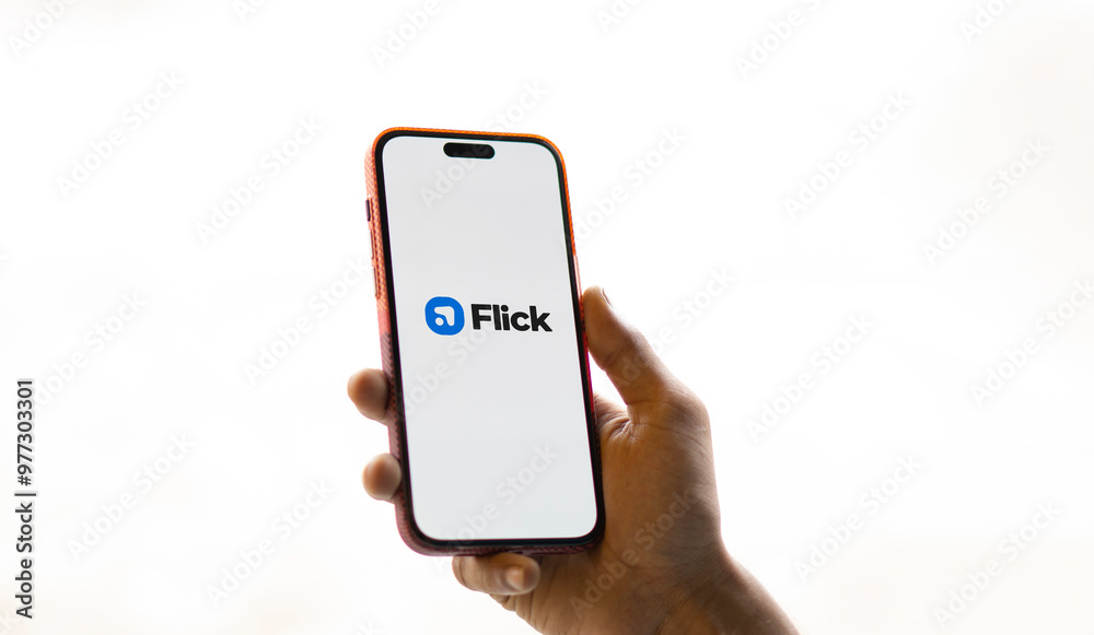 Dhaka, bnagladesh- 16 Sep 2024:Flick logo is displayed on smartphone ...