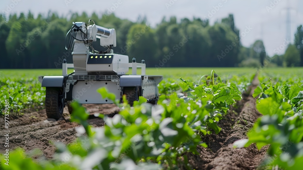 Robot Farmer: An autonomous robot tending to crops in a field, using ...