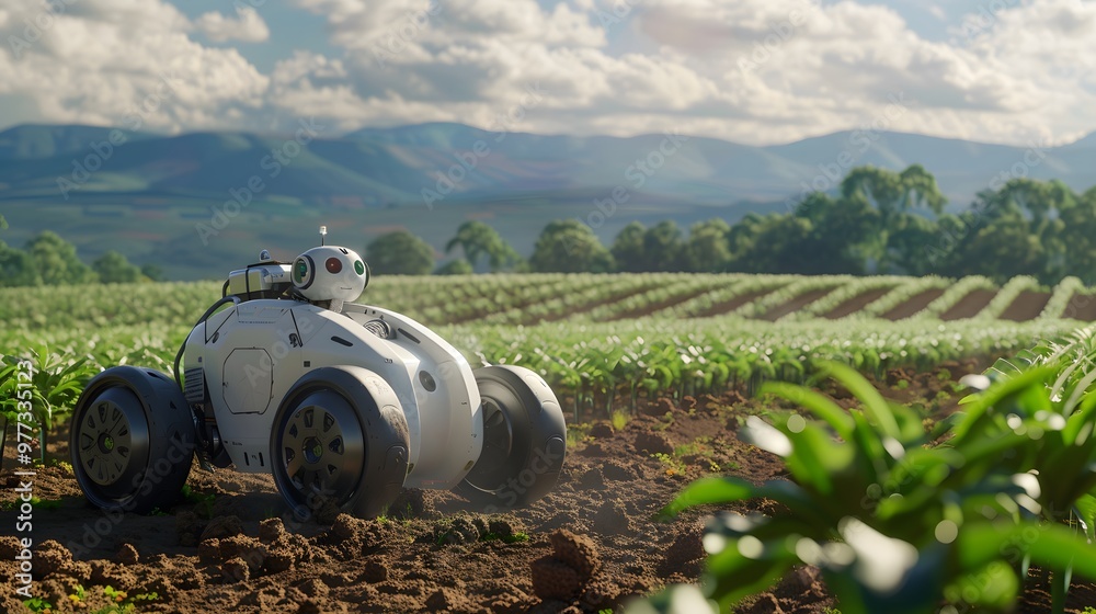 Robot Farmer: An autonomous robot tending to crops in a field, using ...