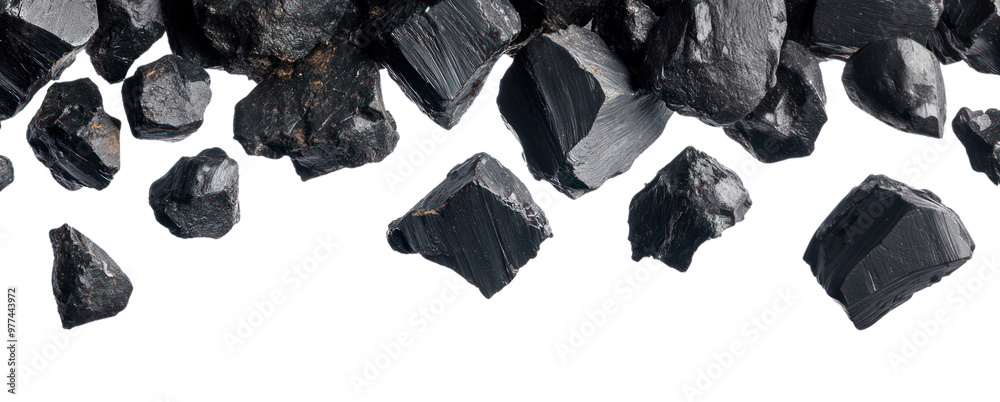 PNG Coals border frame isolated natural rocks. Stock Photo | Adobe Stock