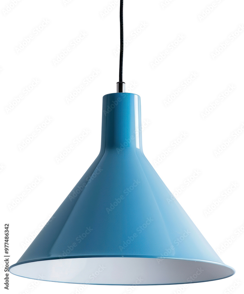 PNG Modern blue pendant light fixture Stock Photo | Adobe Stock