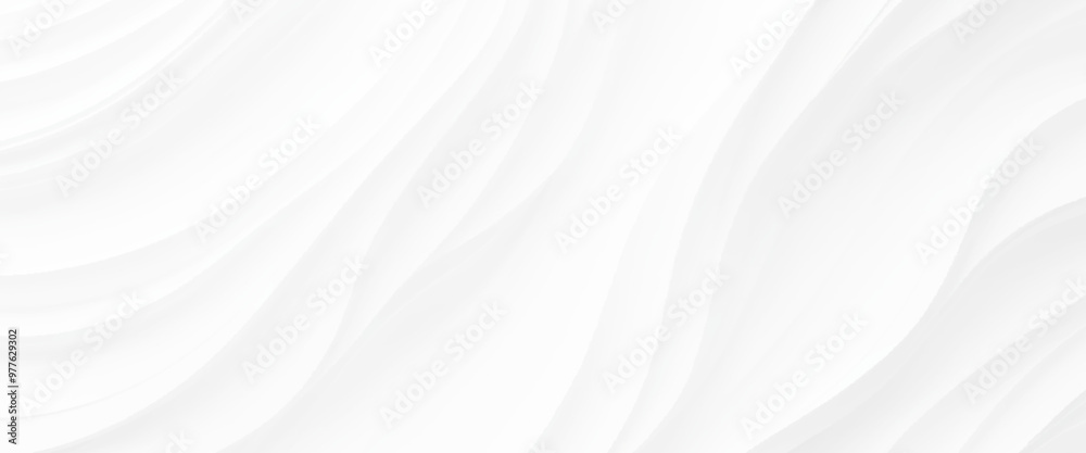 White wave lines abstract background design. Digital white wave curve ...