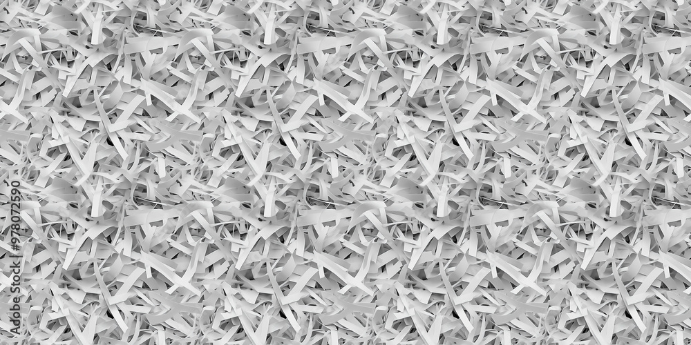 shredded paper filler in ash gray color with thin, delicate strips ...