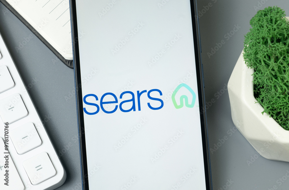 New York, USA - 30 August 2024: Sears Logo on Phone Screen, Company ...